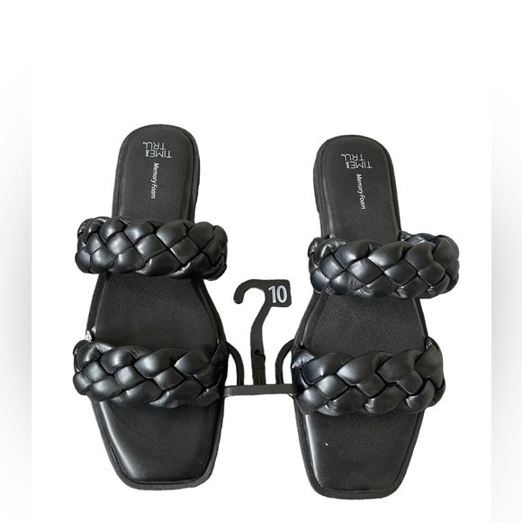 Shoes | Time And Tru Womens Braided Two Band Sandals | Poshmark